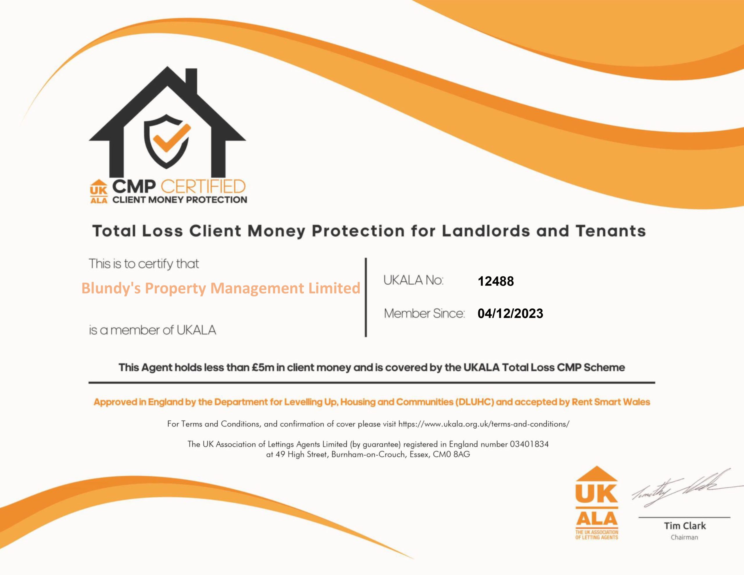 Client Money Protection - Blundy's Property Management