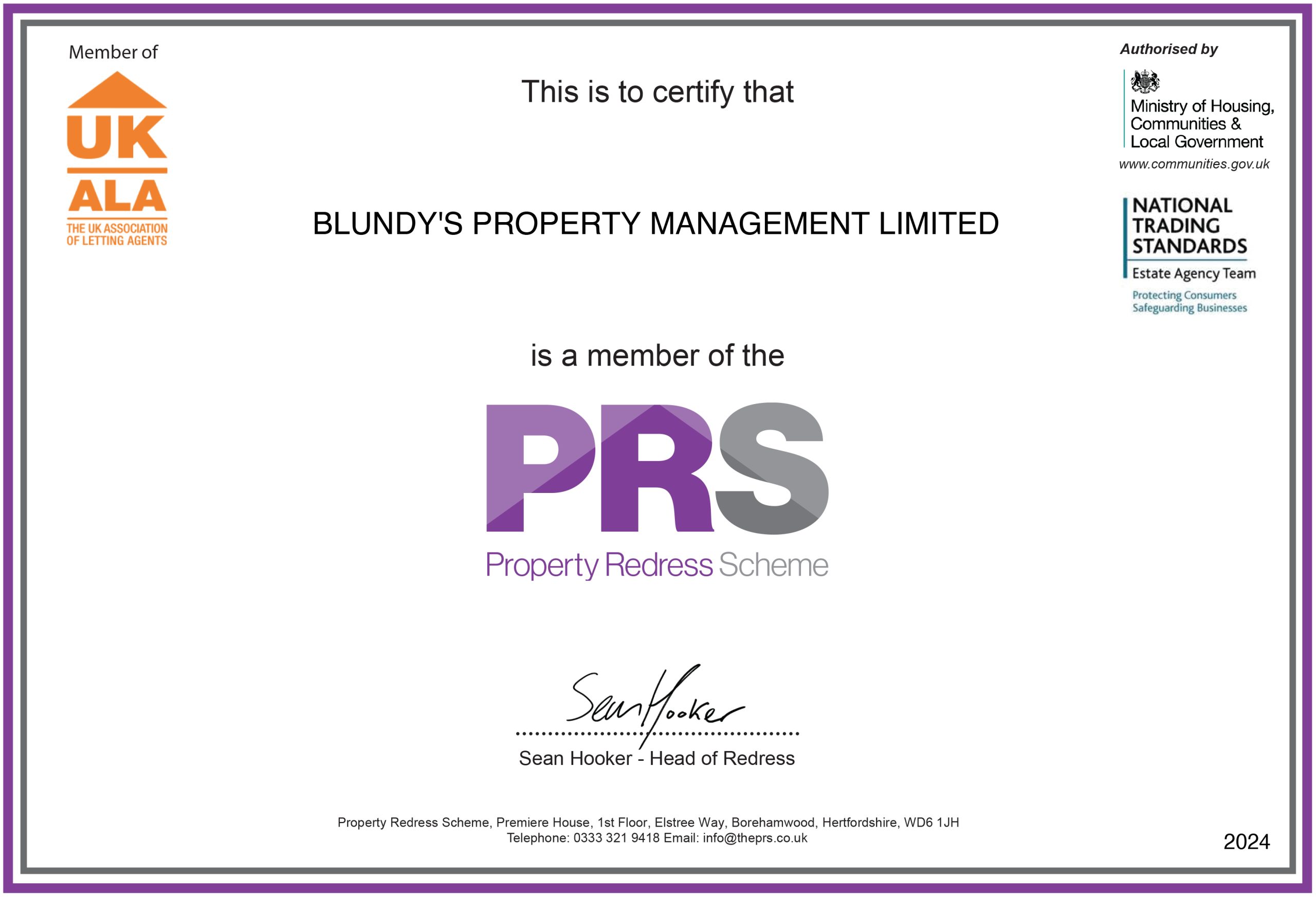 Complaints Procedure - Blundy's Property Management
